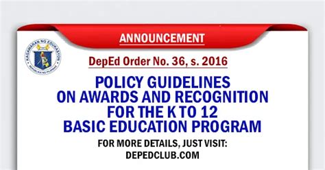 Deped List Of Awards For Grades 1 To 6 Archives The Deped Teachers Club