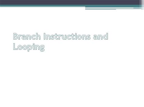 Assembly Language Programming Chapter 3 Instruction Set Summary