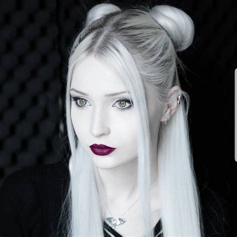 Pin By Gw On Gothic Beauty Blonde Goth Goth Beauty Hair Beauty