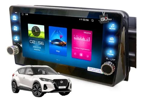 Central Multimidia Android 8polegadas Kicks Sv Bluetooth Gps Parcelamento Sem Juros
