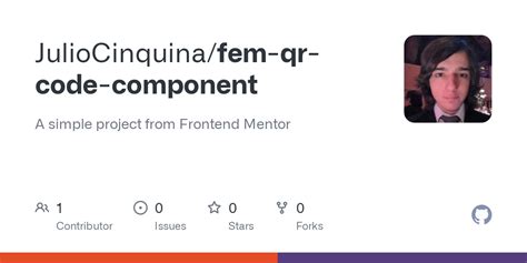 Github Juliocinquina Fem Qr Code Component A Simple Project From