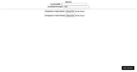 Browser Image Compress Codesandbox