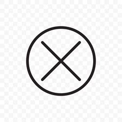 Button Close Icon Royalty Free Vector Image VectorStock