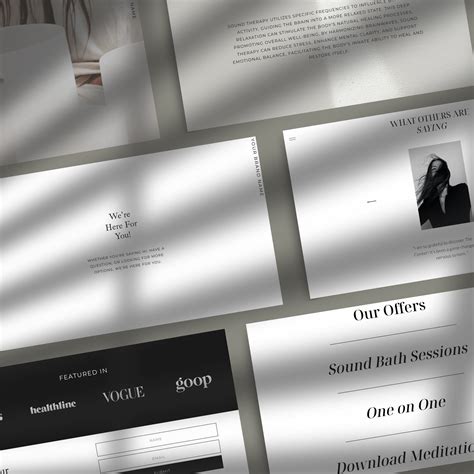 Sound Healing Showit Website Template Spiritual Showit Website Calm