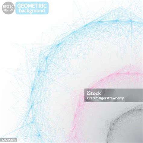 현대 디지털 기술 스타일 추상 다각형 개체 배경 3d 표면 네트워크의 기하학적 추상 벡터 그림 0명에 대한 스톡 벡터 아트 및 기타 이미지 Istock