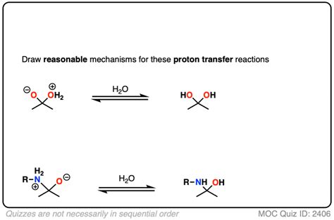 Proton Transfer Master Organic Chemistry