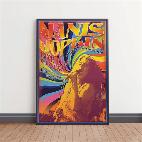 Janis Joplin Music Poster Art Collectibles Posters Limited Edition