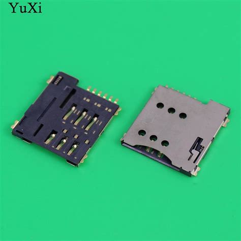 Yuxi 6pin Push Micro Sim Card Socket Holder Slot R Vicedeal
