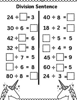 Y Division Sentence A Worksheet Practice By Ganyarat Khumna TPT
