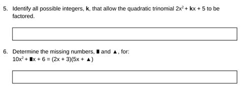 Solved Identify All Possible Integers K That Allow The Chegg Com