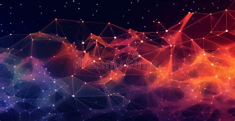 Abstract Plexus Blue Geometry Plexus Background Digital Technology