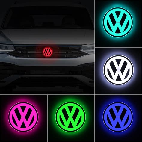 Car LED Emblem Light Glowing Vw Emblem For Volkswagen Polo