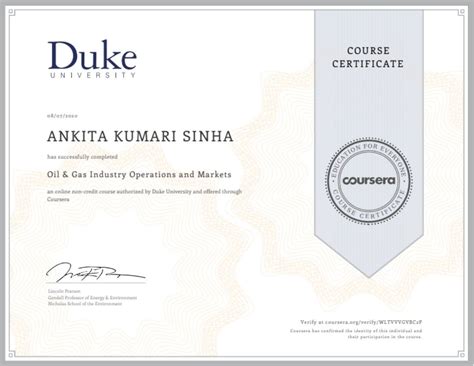 Ankita Kumari Sinha On Linkedin Oilindustry Oilcompanies Coursera