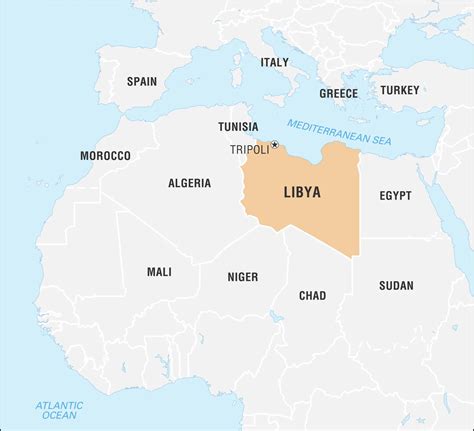 Libya Country In North Africa Bordering Countries And Geography