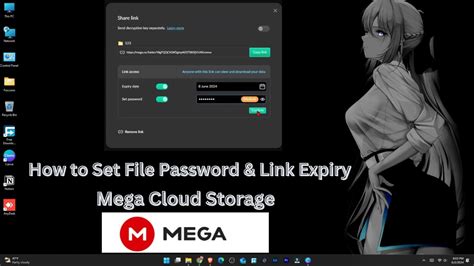How To Set Password And Expiry Date In Mega Links Mega Cloud Youtube