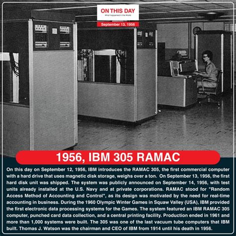 1956 Ibm 305 Ramac Ronthisday