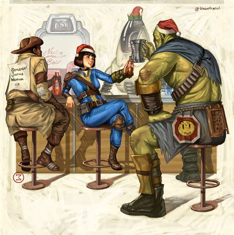 C НГ вас выходцы из убежища Super Mutant Fallout Art Fallout существа Fallout монстры