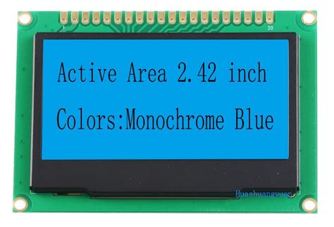 Hot Selling 242 128x64 Resolution Blue Color Oled Module Oled Display