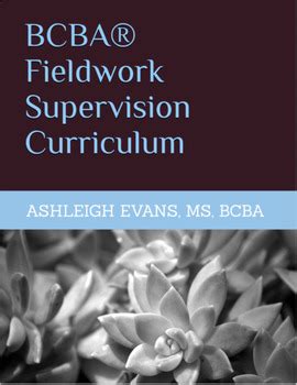 BCBA Fieldwork Supervision Curriculum By ABA Resource Shop TPT