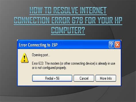 Ppt How To Resolve Internet Connection Error 678 For Your Hp Computer Powerpoint Presentation
