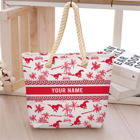 Smu Mustangs Beach Bag Nousty