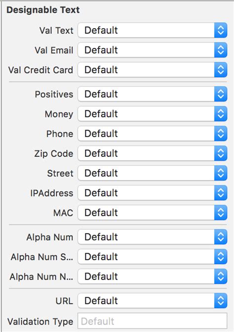 swift ibinspectable creating a dropdown and better organization stack overflow