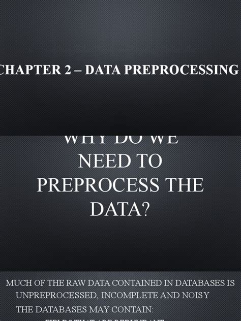 Chapter 2 Data Preprocessing Pdf