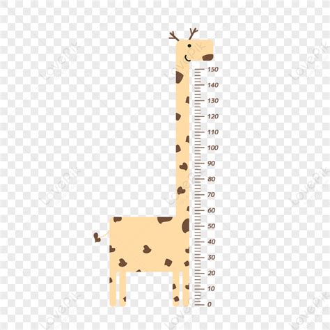 높이 요소를 측정하는 크리 에이 티브 기린 일러스트 눈금자창의성법안 Png 일러스트 무료 다운로드 Lovepik