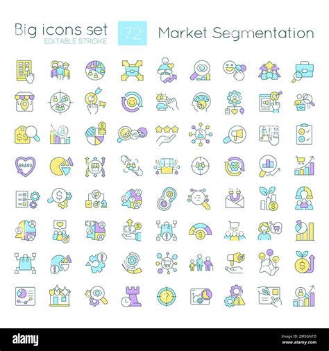 Marketing Segmentation Rgb Color Icons Set Stock Vector Image And Art Alamy