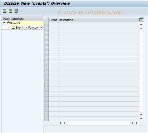 ICL EVENTS SAP Tcode BP Events