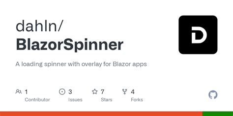 Github Dahlnblazorspinner A Loading Spinner With Overlay For Blazor