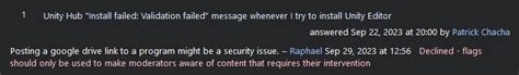flagging answers with links to download executables from unverified sources yes or no meta