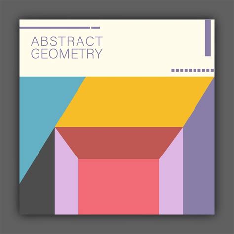 추상적인 기하학적 패턴 기하학적인 모양의 현대적인 배경 포스터 템플릿 커버 플라이어 인테리어 디자인 또는 인쇄에 대한 아이디어 프리미엄 벡터