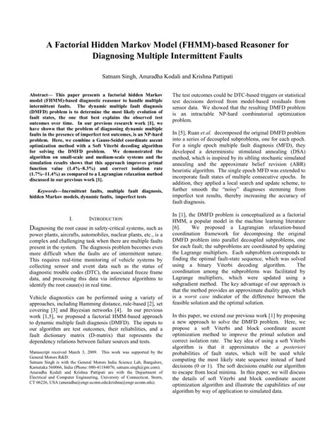 Pdf A Factorial Hidden Markov Model Fhmm Based Reasoner For