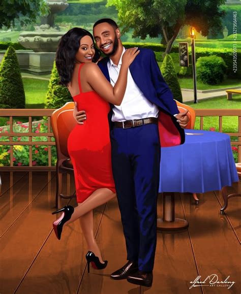 Pin By Japonica Grant On Black Digital Art Cute Black Couples Black