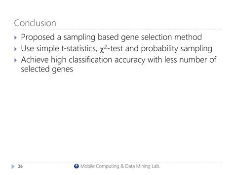 Ppt A Gene Selection Method For Microarray Data Based On Sampling