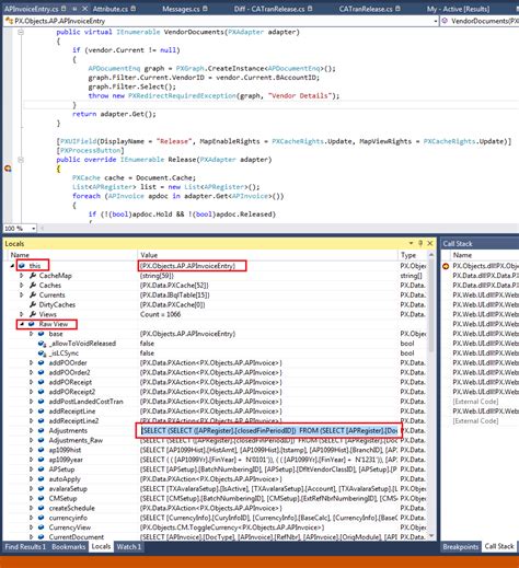 Acumatica Framework Fundamentals Debugging Acumatica Applications And