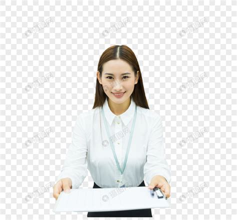 商务女性手拿文件夹元素素材下载 正版素材400850852 摄图网