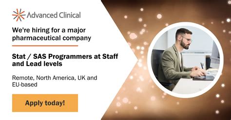 Advanced Clinical On Linkedin Stats Sasprogrammer Clinicalcareers Jobopening Sasprogrammerjobs