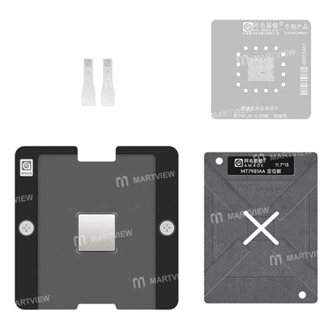 Amaoe 020mm Mt7981aa Cpu Router Chip Bga Reballing Stencil Platform Set Martview
