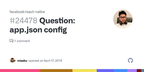 Question App Json Config Issue Facebook React Native Github