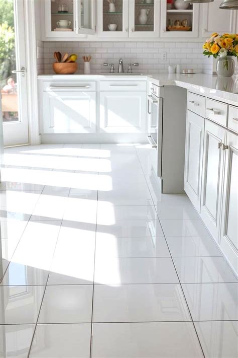 24 Bright White Kitchen Floor Ideas For A Clean Airy Look