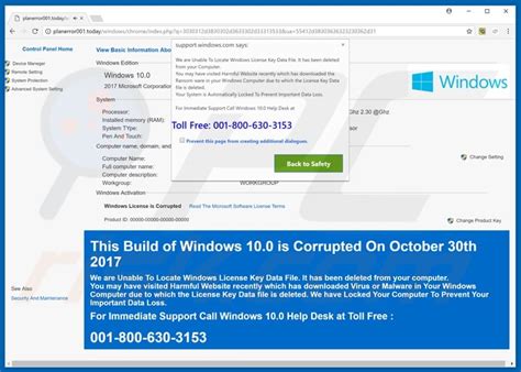 Unable To Locate Windows License Key Scam Easy Removal Steps Updated