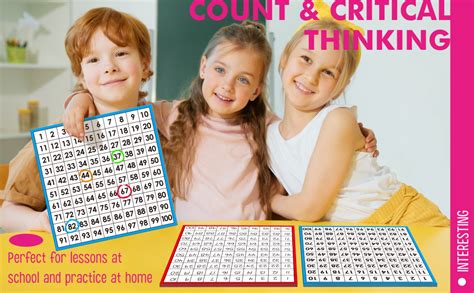 Math Hundred Boards Laminated Double Sided Number 1 100 Chart Easy To Write