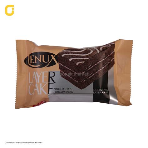 خرید و قیمت کیک لایه ای شکلاتی کرمدار لنوکس حاج عبدالله وزن 80 گرمی