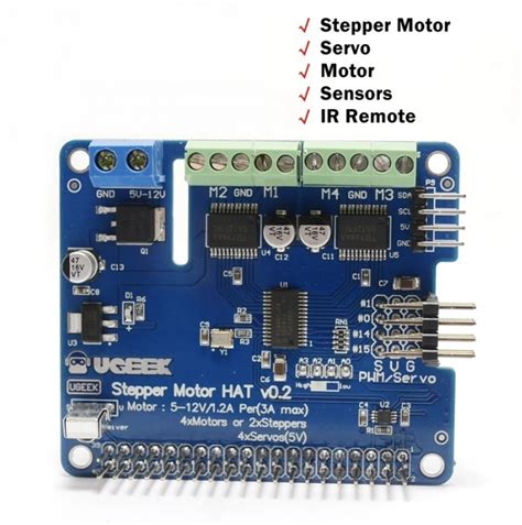 Hat Motor Dcstepper Pentru Raspberry Pi