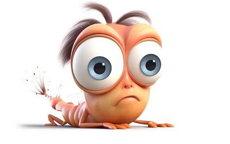 Premium AI Image A Cartoon Character With Big Eyes And A Sad Face