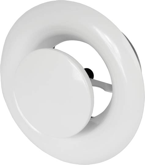 Repa Market ø4 Inch White Steel Exhaust Diffuser With Flange Soffit
