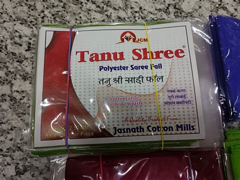 green tanu shree polyester saree fall at rs 120 dozen pali id 26767844730