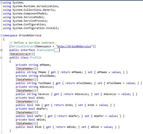 C Issue Recognising Datacontract In Wcf Stack Overflow